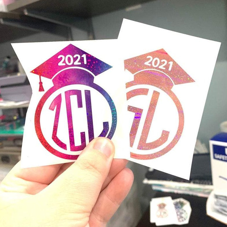 Personalized Graduation Cap Decal – Make It Dazzle Shop
